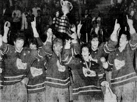 Cornwall Royals Captain Dan Daoust lifts 1980 Memorial Cup Championship ...